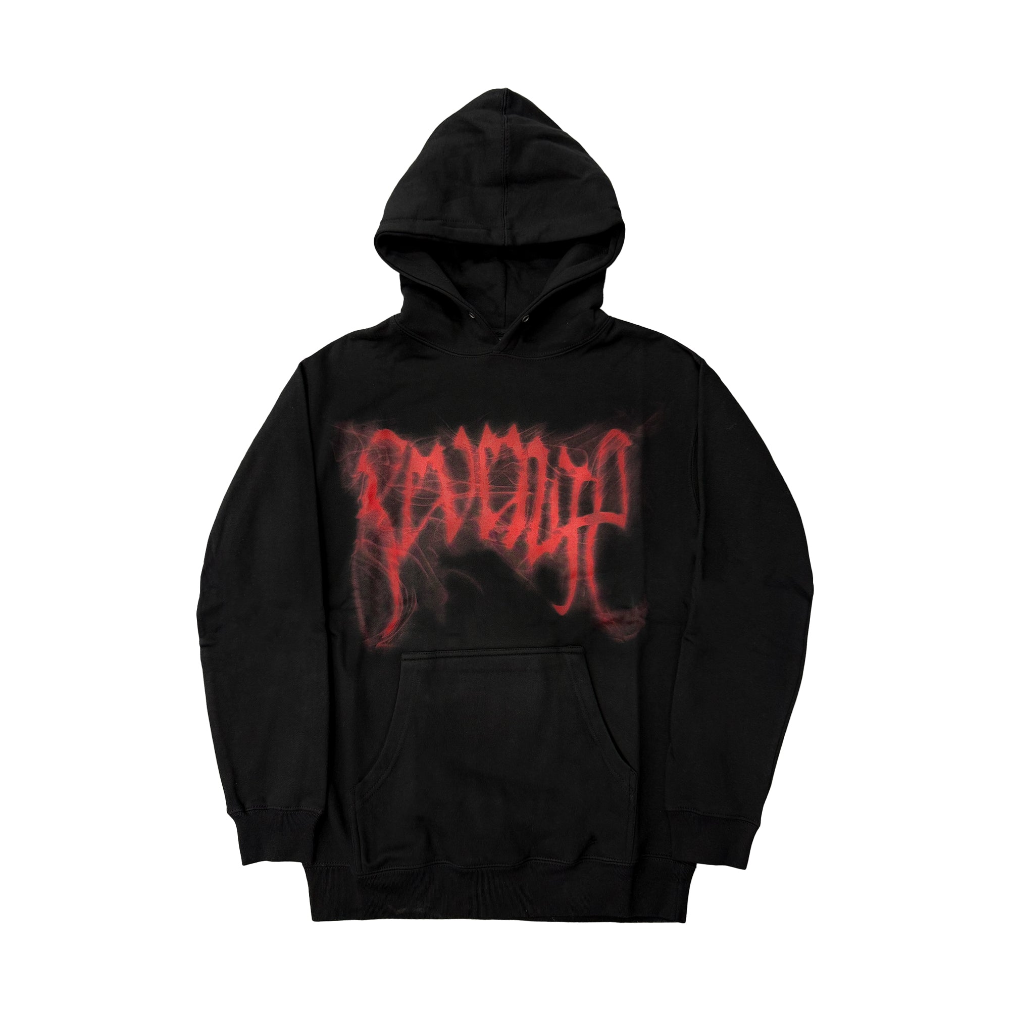 Revenge Red Smoke Hoodie Black | PLUS